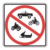No Motorized Vehicles - Strada Sign Supply Inc.